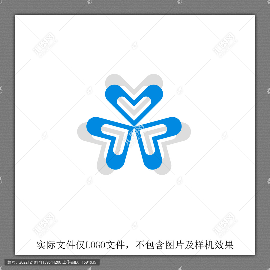 三个心logo设计时尚生活logo吉祥物设计设计模板汇图网
