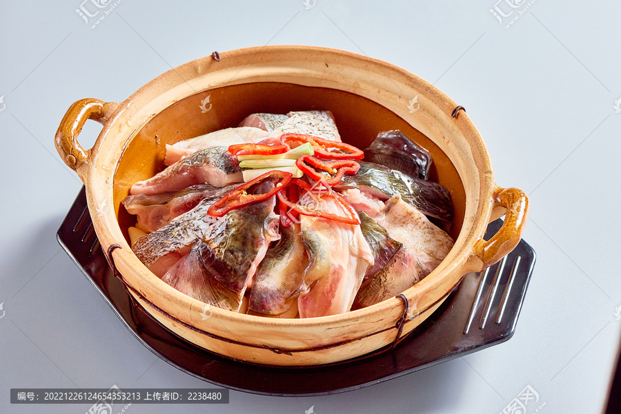 生焗鱼头煲 中国菜系 食品餐饮 摄影素材 汇图网