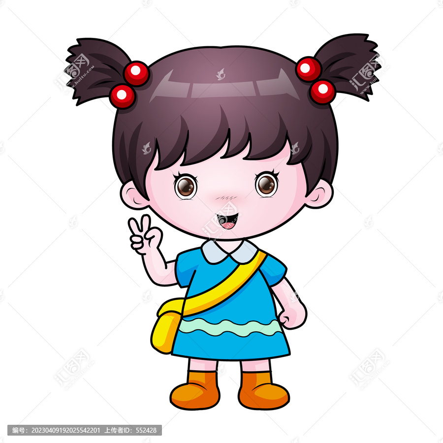 可爱小女孩卡通动漫卡通设计素材设计模板汇图网